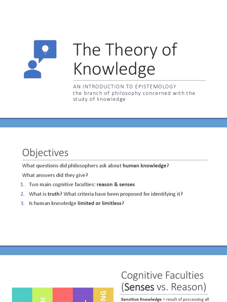 The Theory of Knowledge | PDF | Epistemology | Reason