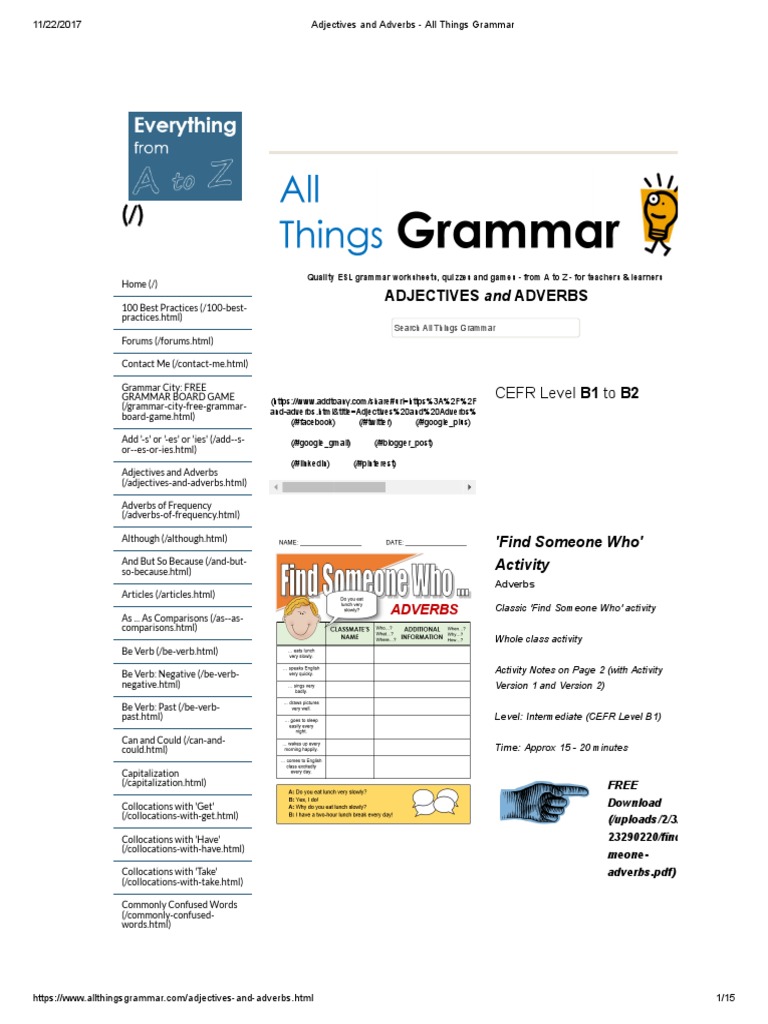 Adjectives and Adverbs | PDF | English Grammar | Semantic Units