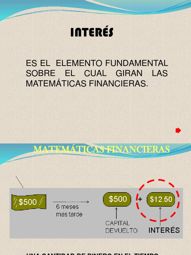 Tema 1 - Interes Simple | PDF | Finanzas Matemáticas | Interés