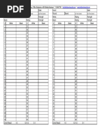 Horseshoes Score Sheet | PDF | Shoe | Footwear