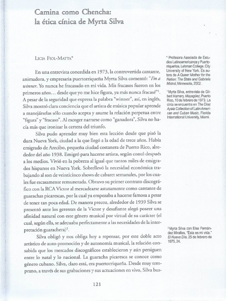 Fiol-Matta. Camina Como Cuenca | PDF