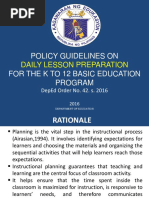 DepED Order No. 42 | PDF | Lesson Plan | Teachers