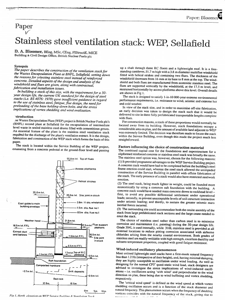 Steel Stack Design Case Study | PDF | Fatigue (Material) | Applied And ...