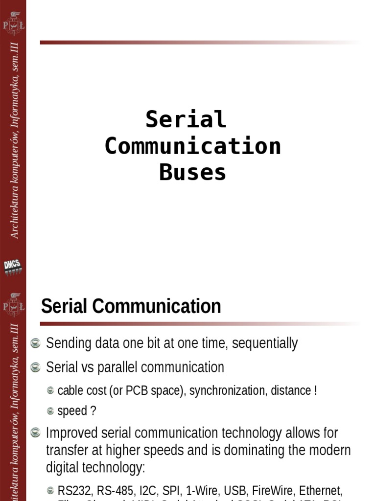 Serial Buses Jan2015 | PDF | Usb | Computer Hardware