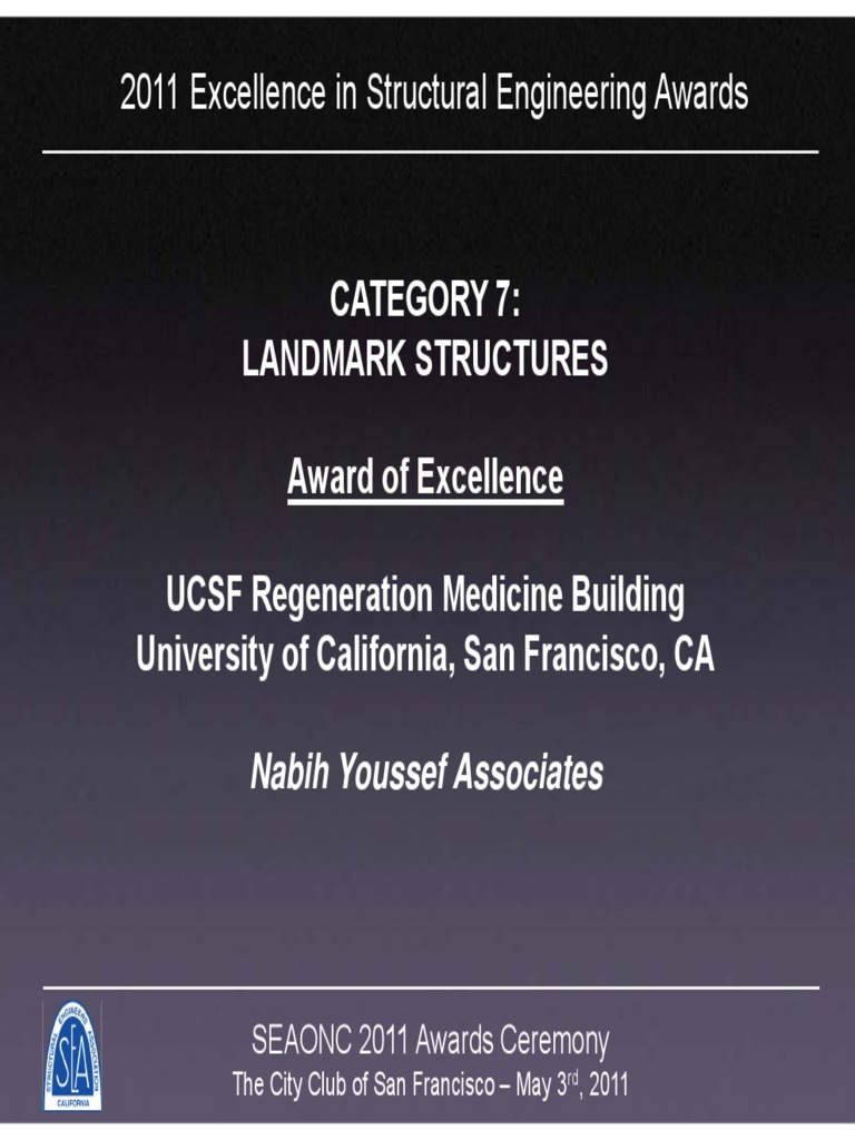 Category 7: Landmark Structures Award of Excellence UCSF Regeneration ...