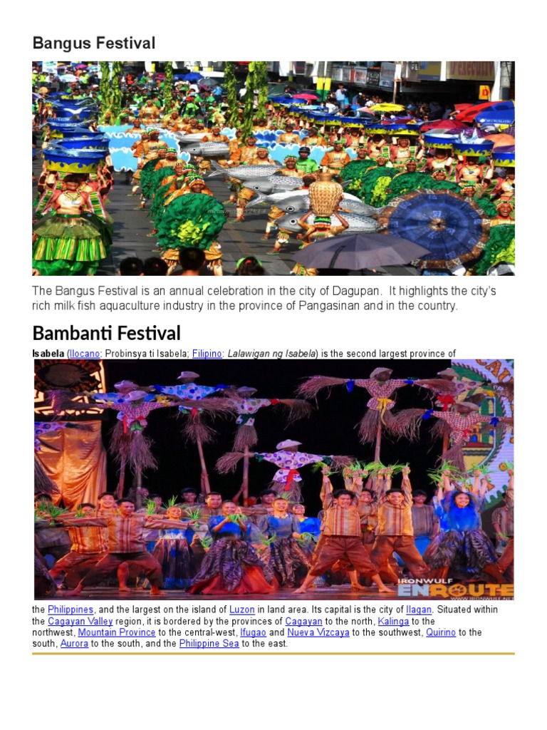 Non-Religious Festivals in the Philippines | PDF | Philippines
