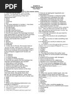 English 9 1st Quarter Exam | PDF