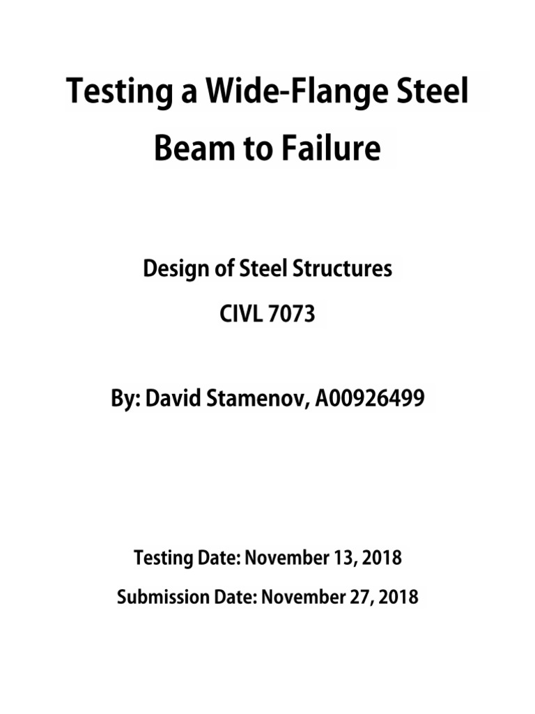 Steel Lab Report | PDF | Yield (Engineering) | Deformation (Engineering)