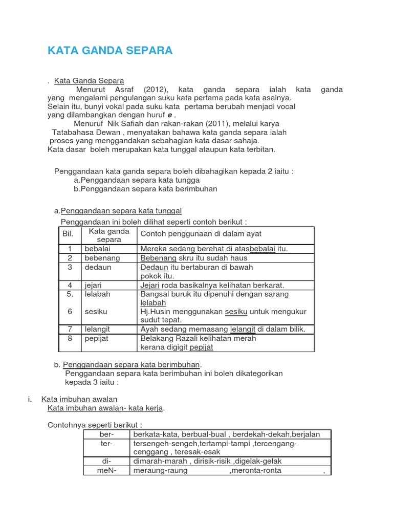 Kata Ganda Separa | PDF
