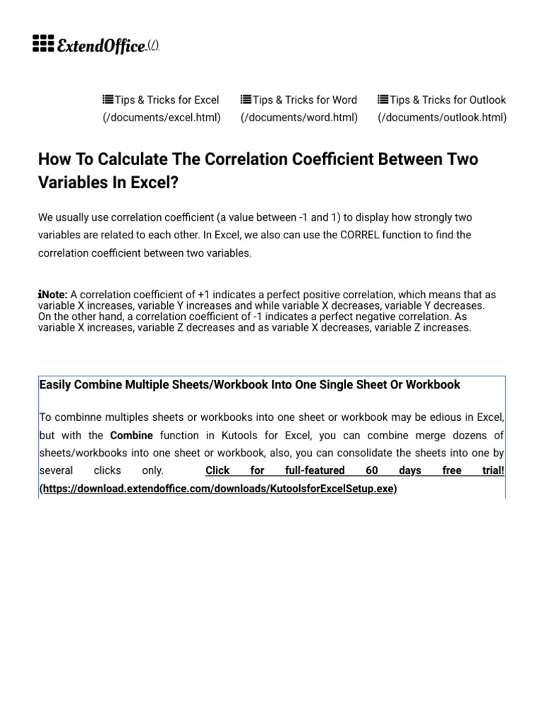 Correlation Coefficient | PDF | Correlation And Dependence | Tab (Gui)