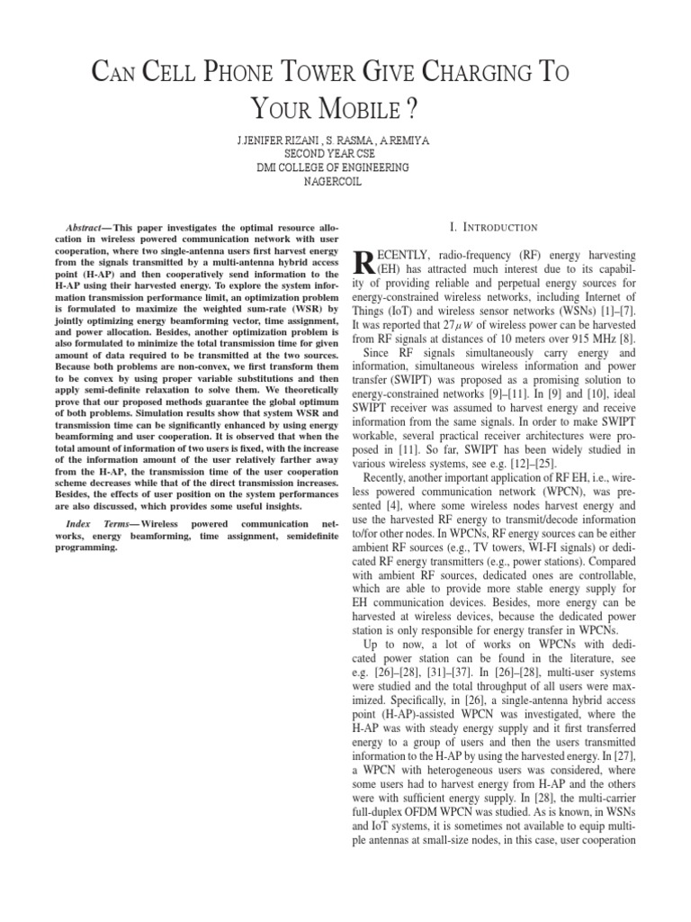 NEW Optimal Resource Allocation in Wirelessly Powered Communication Networks With User ...