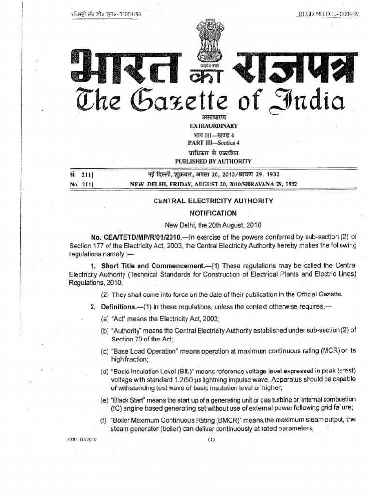 CEA Guidelines For Transmission | PDF | Boiler | Power Station