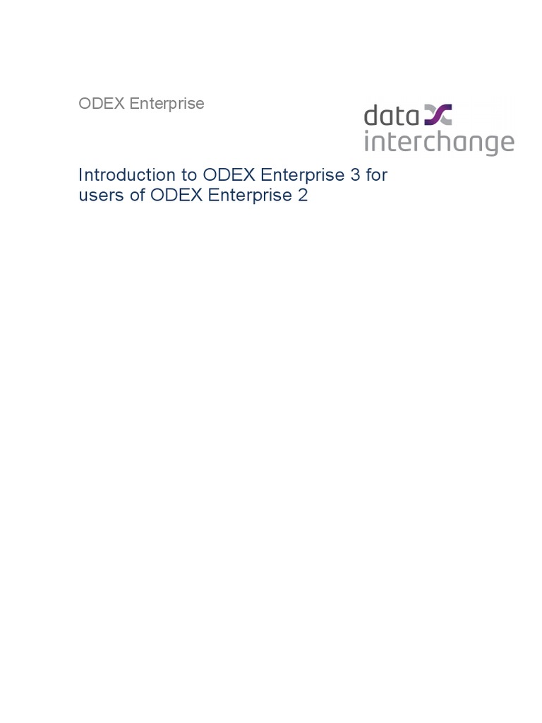 Introduction To ODEX Enterprise 3 For Users of ODEX Enterprise 2 | PDF ...
