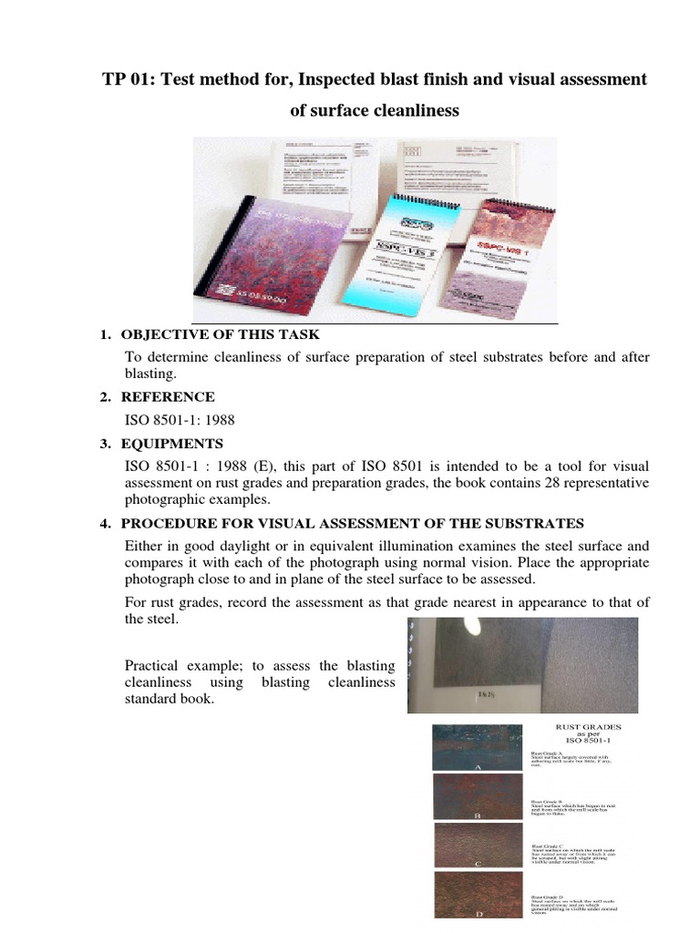 TP 01: Test Method For, Inspected Blast Finish and Visual Assessment of ...
