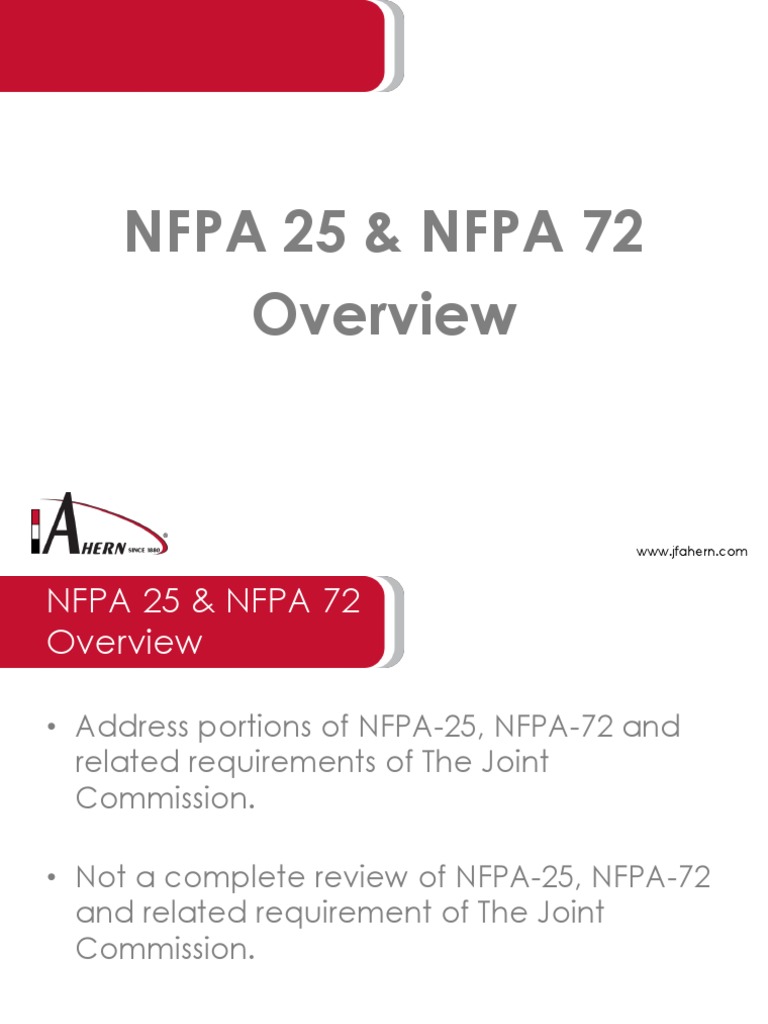 Nfpa 25&72 | PDF | Fire Sprinkler System | Equipment
