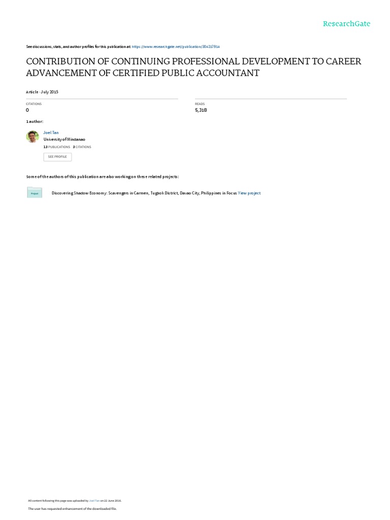 6 ContinuingProfessionalEducation | PDF | Certified Public Accountant ...