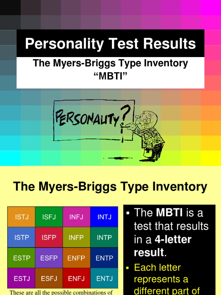 Personality Test Results: The Myers-Briggs Type Inventory "MBTI" | PDF ...