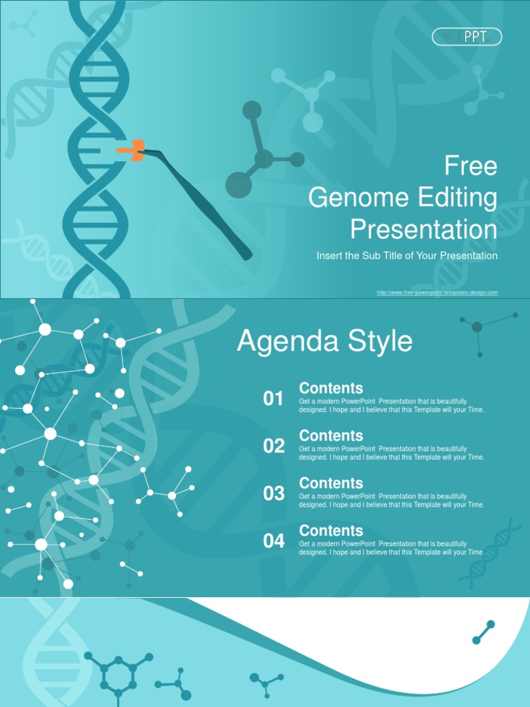 Genome Editing Medical PowerPoint Templates | Infographics | Microsoft ...