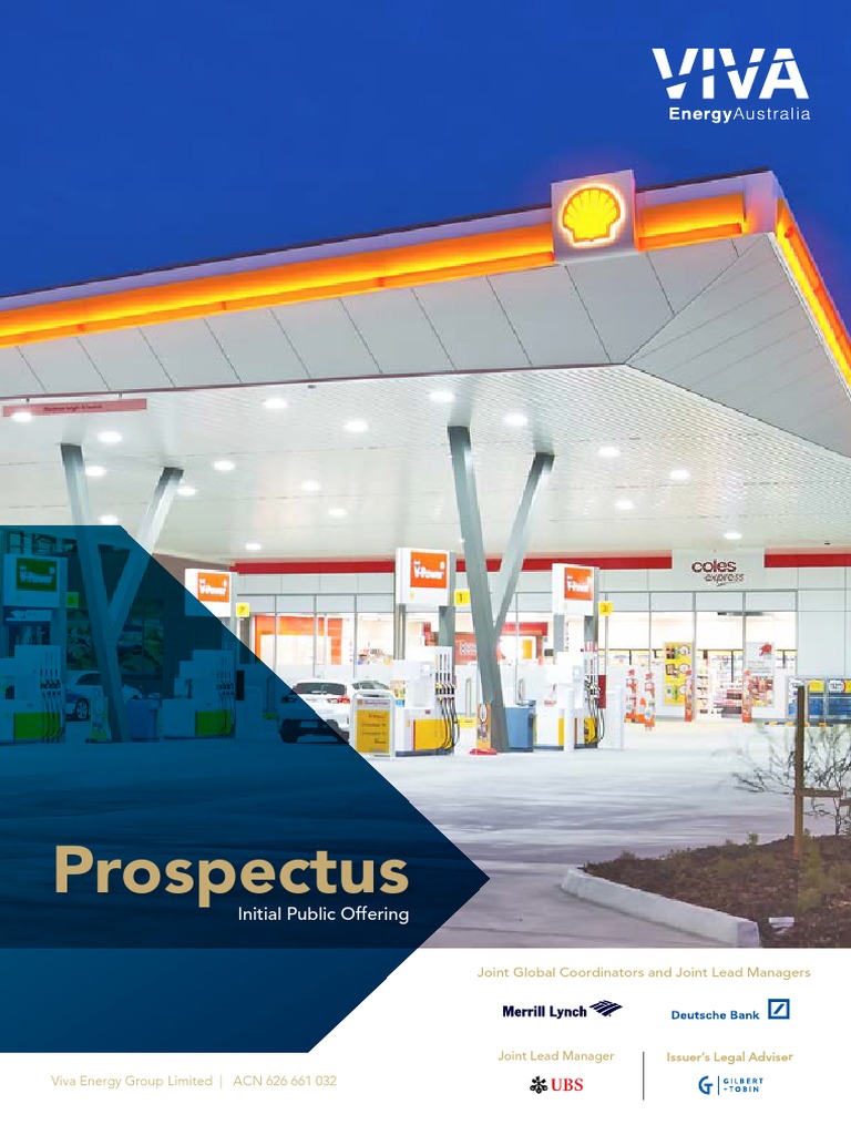 Viva Energy Prospectus (AU) PDF | PDF | Securities Act Of 1933 ...