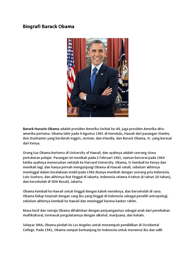 Biografi Barack Obama | PDF