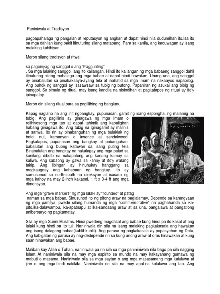 Tausug Culture | PDF