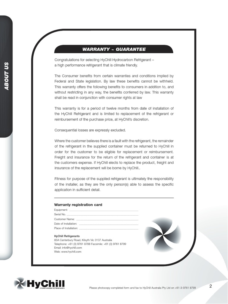 HyChill Minus30 Manual | PDF | Air Conditioning | Valve