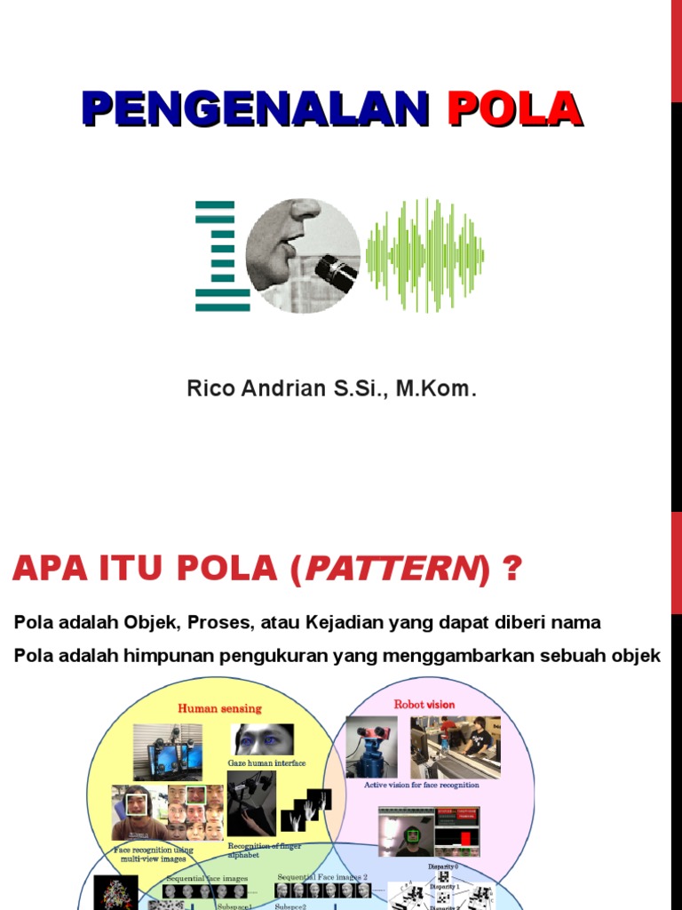 1-2 Dasar Pengenalan Pola | PDF