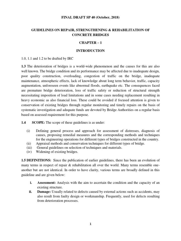 Irc SP 40 B-8 PDF | PDF | Bridge | Concrete