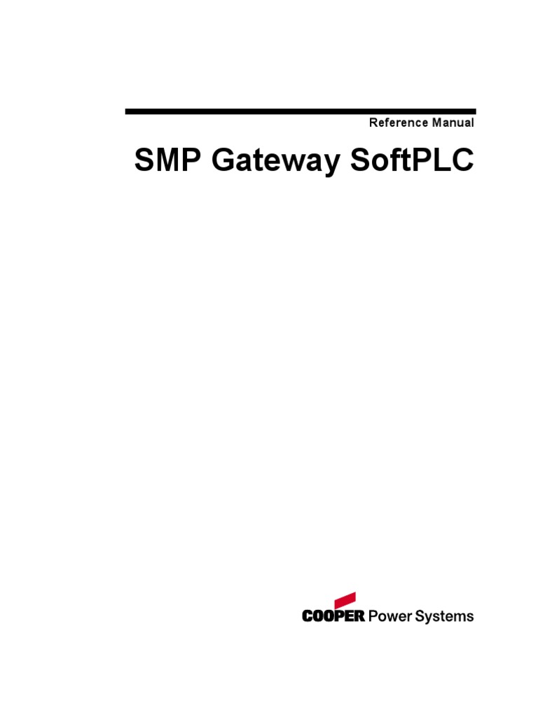 SMP Gateway SoftPLC Reference Manual | PDF | Gateway (Telecommunications) | Integrated ...