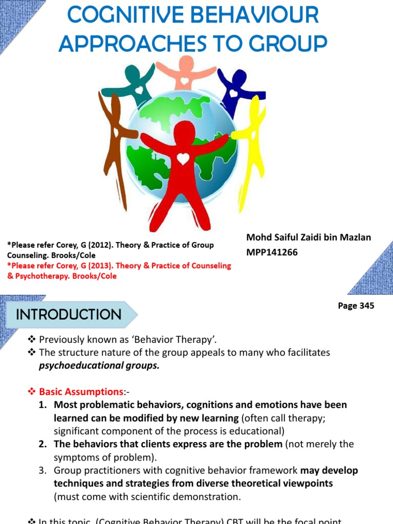 Cognitive Behavioral Therapy (Group Counselling) | PDF | Cognitive ...