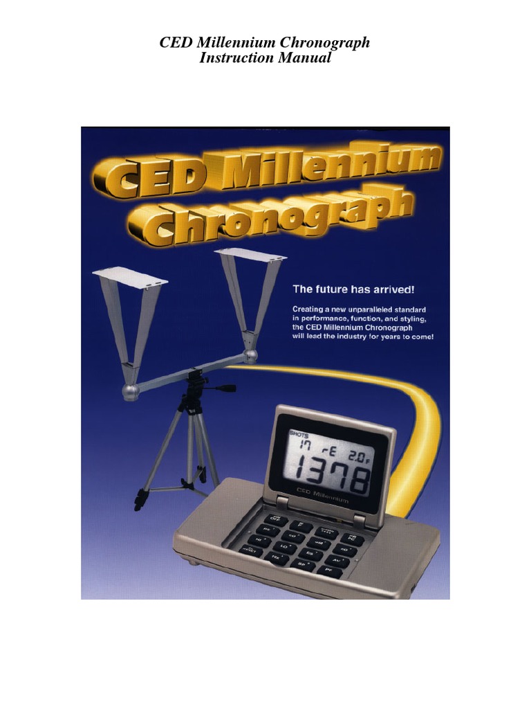 CED Millennium Chronograph Instruction Manual | PDF | Standard Deviation | Personal Computers
