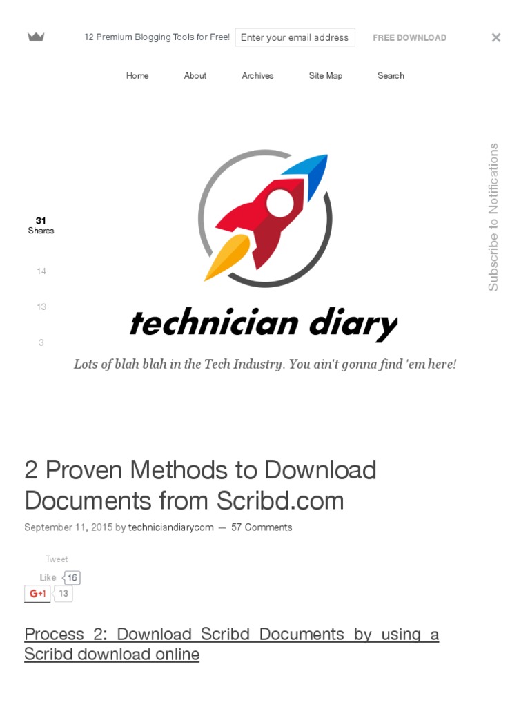 Dlscrib Com Scribd Downloader Scripts and Tricks To Download Without ...