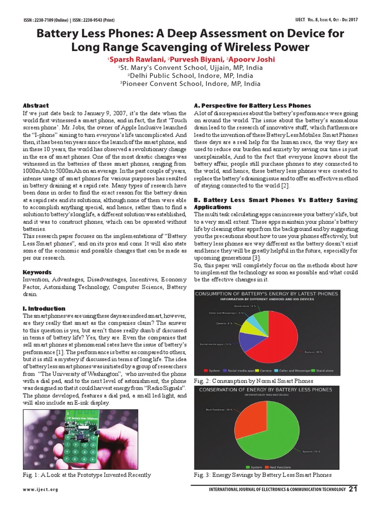 Battery Less Phone | PDF | Voice Over Ip | P–N Junction