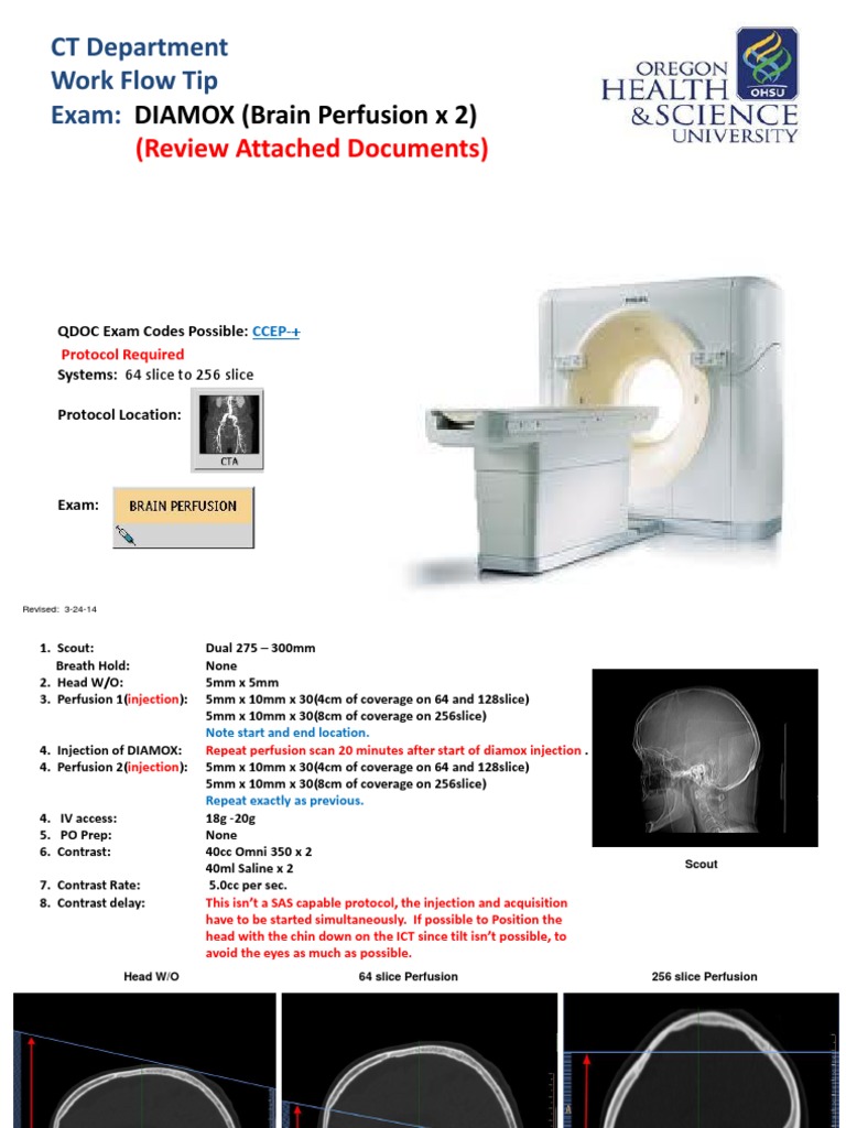 DIAMOX (Brain Perfusion X 2) : (Review Attached Documents) | PDF ...