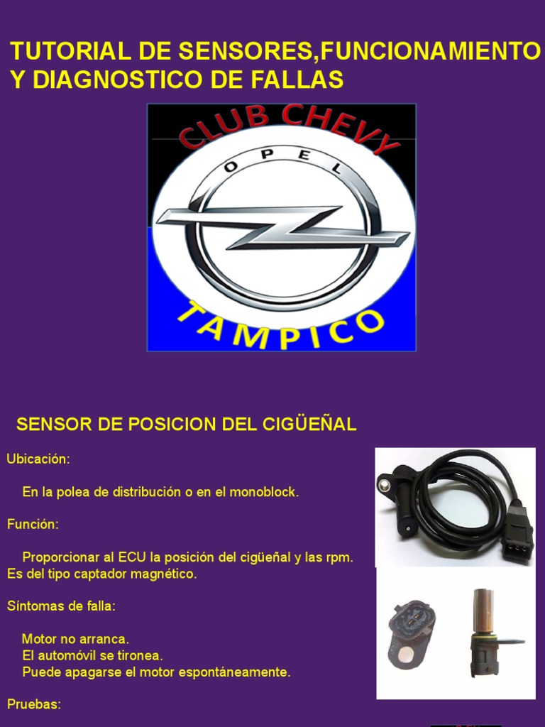 Sensores de Chevy Su Funcionamiento y Sus Diagnosticos de Fallas | PDF ...
