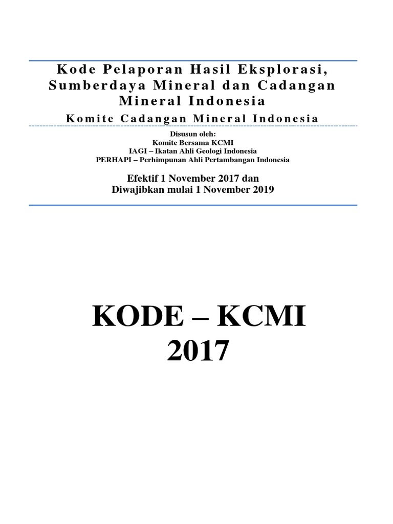 Kode KCMI 2017 PDF | PDF