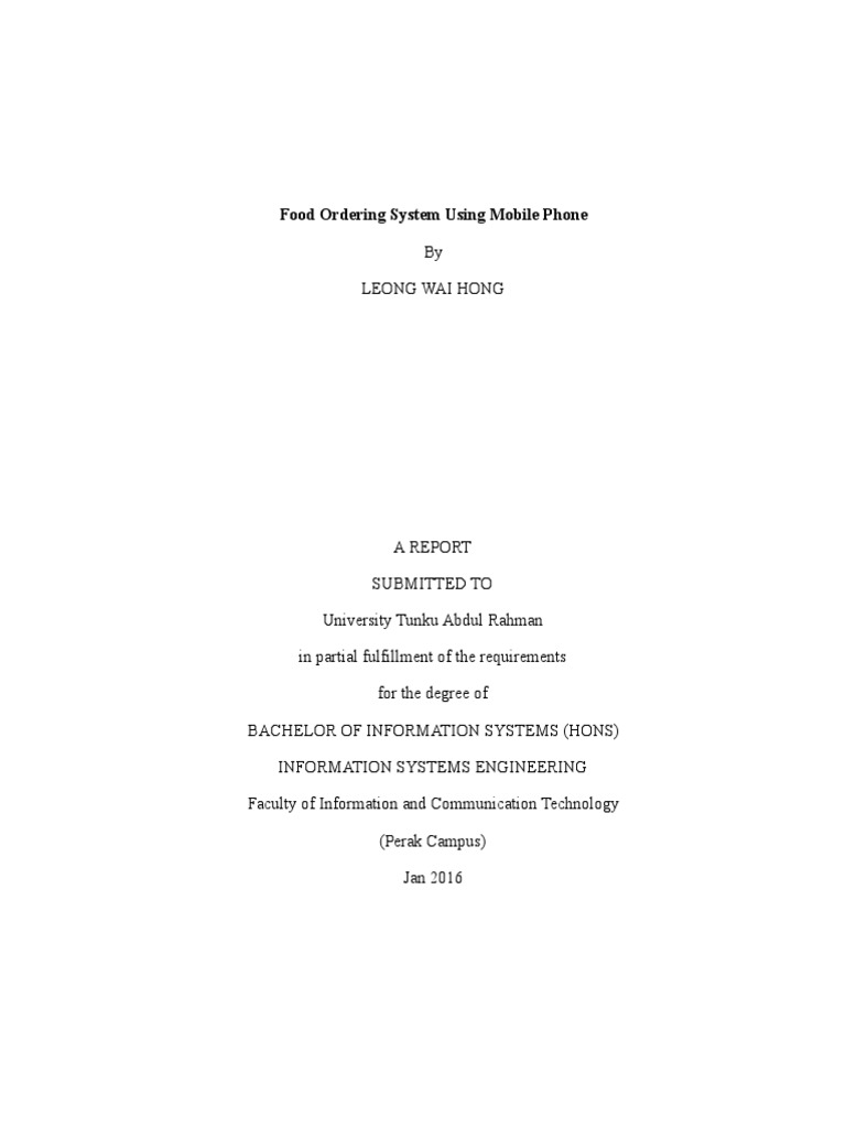 Food Order System Usingmobile | PDF | Software Prototyping | Menu