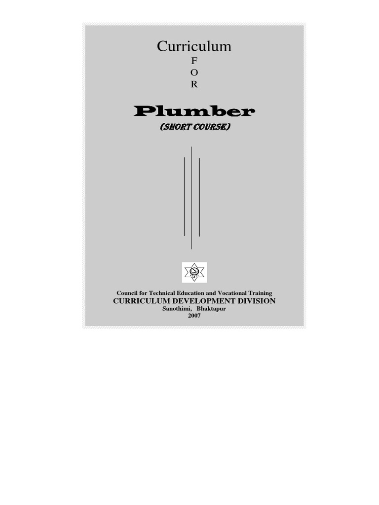 Plumbing Training Curriculum in Nepal | PDF | Plumbing | Curriculum