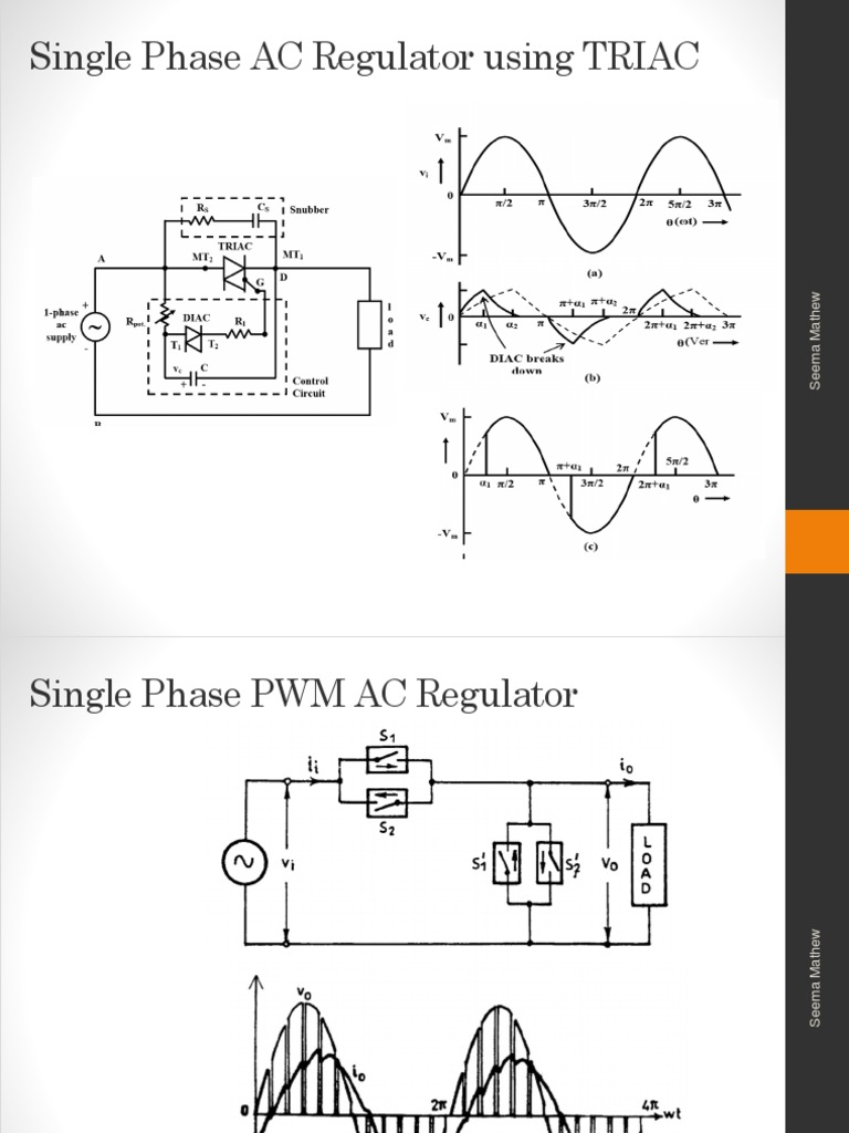 Single Phase AC Regulator Using TRIAC | PDF | Alternating Current ...