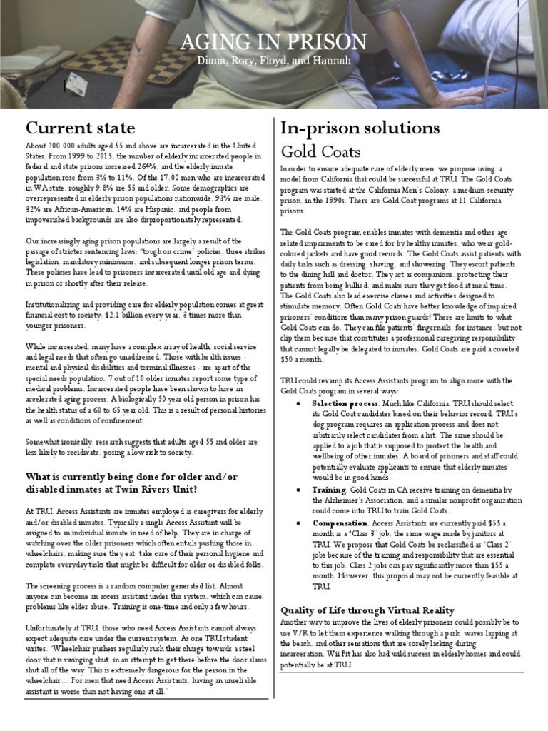 Handout On Aging | PDF | Prison | Crime & Violence