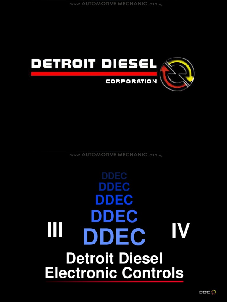 Course Detroit Diesel Electronic Controls Ddec III IV Systems ...
