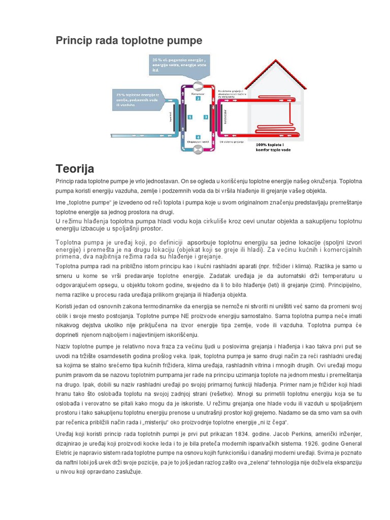 Princip Rada Toplotne Pumpe | PDF