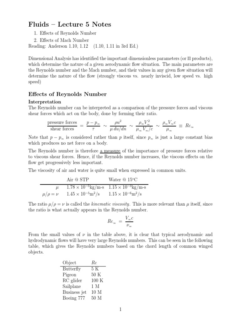 5 - Effects of Reynolds Number | PDF | Reynolds Number | Boundary Layer
