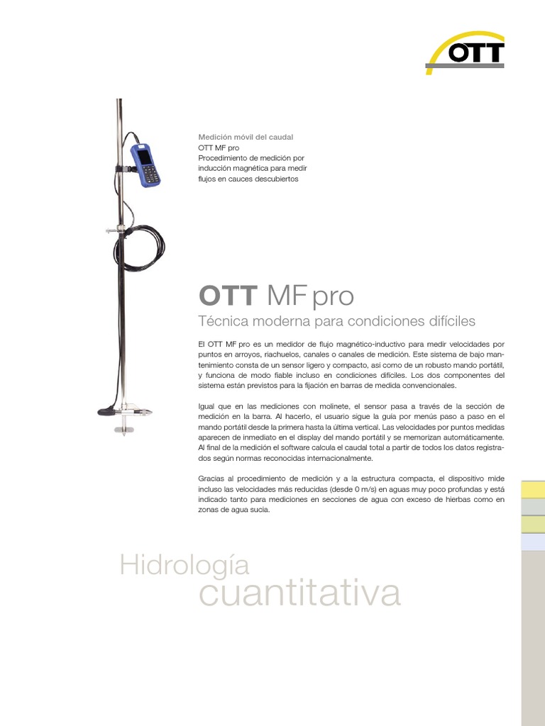 OTT MF Pro - Es PDF | PDF | Medición | Descarga (hidrología)
