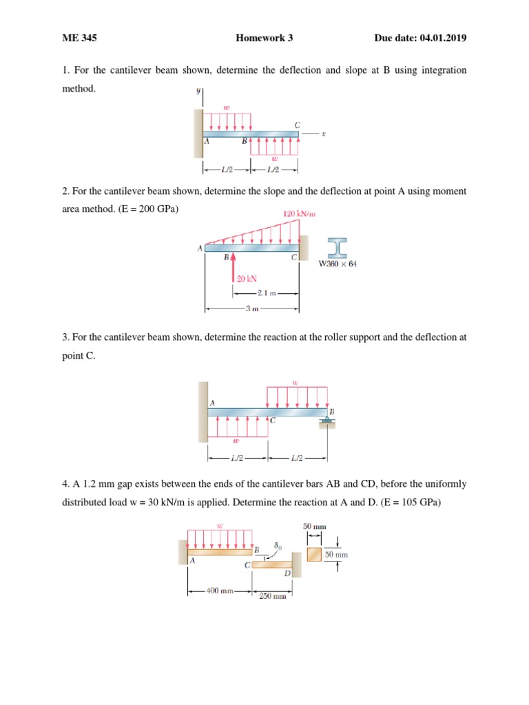 Mechanics of Materials Examples Homework | PDF