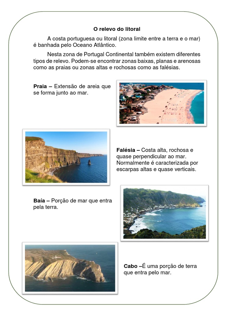 O Relevo Do Litoral | PDF