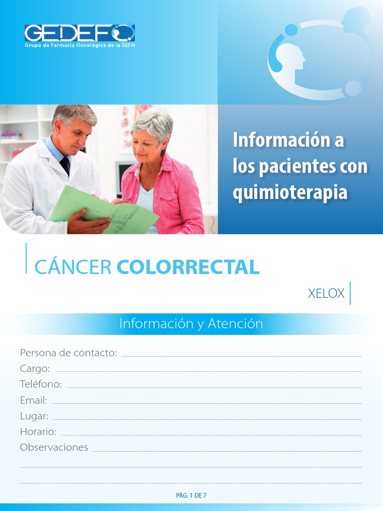 Xelox | PDF | Quimioterapia | Medicamentos con receta