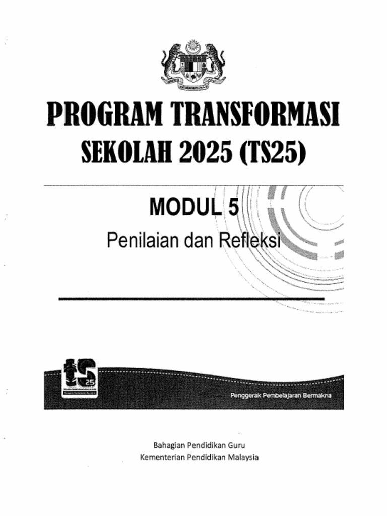 Modul 5 Program Transformasi Sekolah 2025 (TS25) | PDF