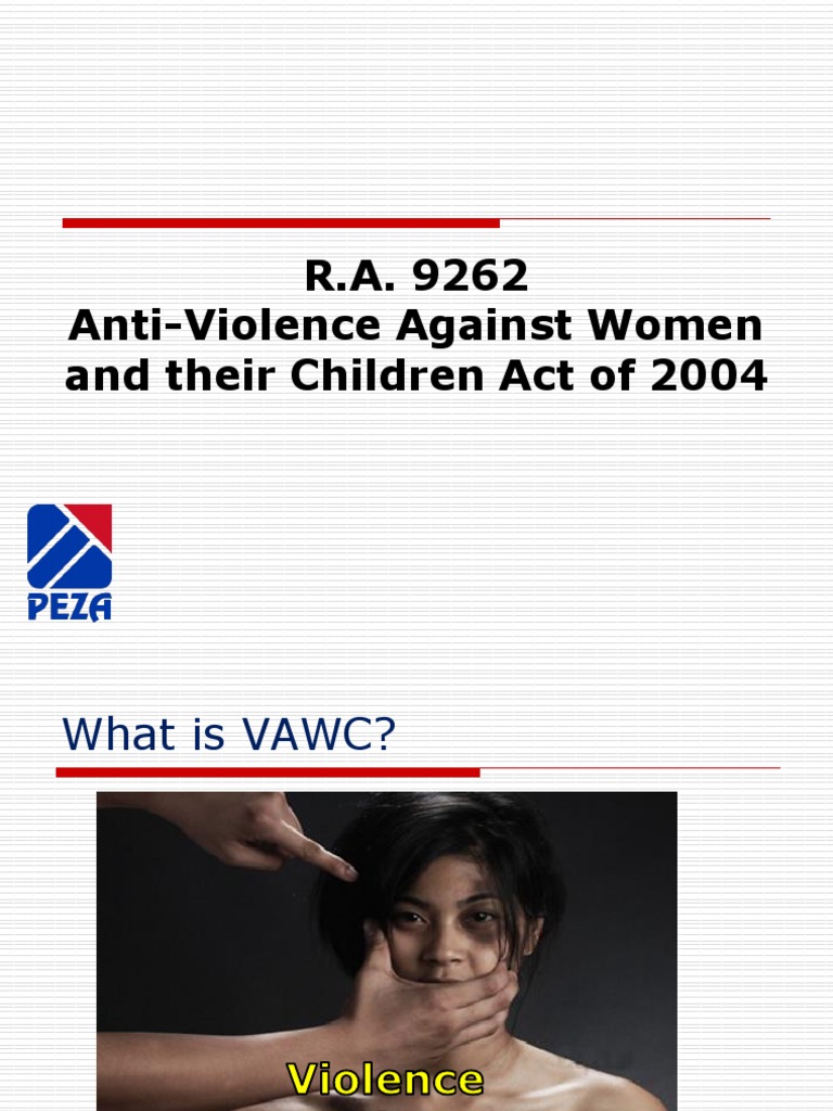 VAWC Presentation | PDF | Restraining Order | Domestic Violence