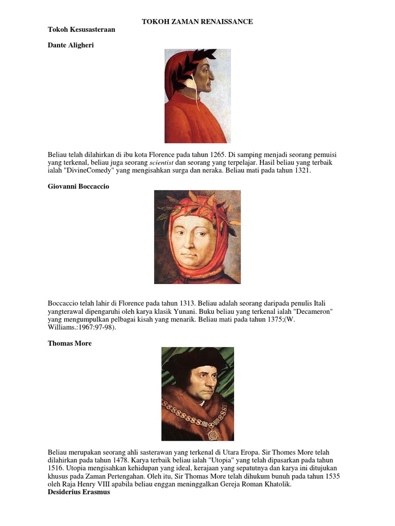 Tokoh Zaman Renaissance | PDF